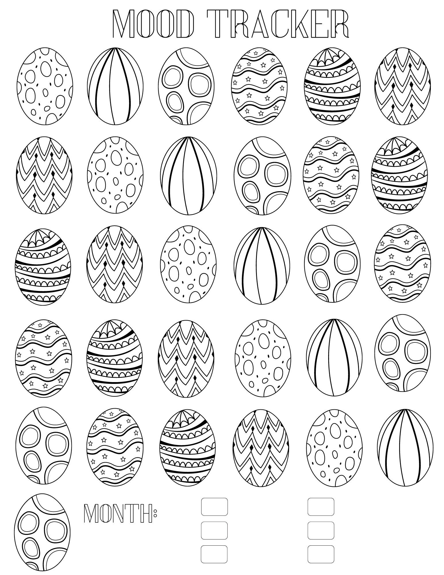 Mood Tracker, Digital Mood Tracker, Digital Download Mood Tracker - Etsy