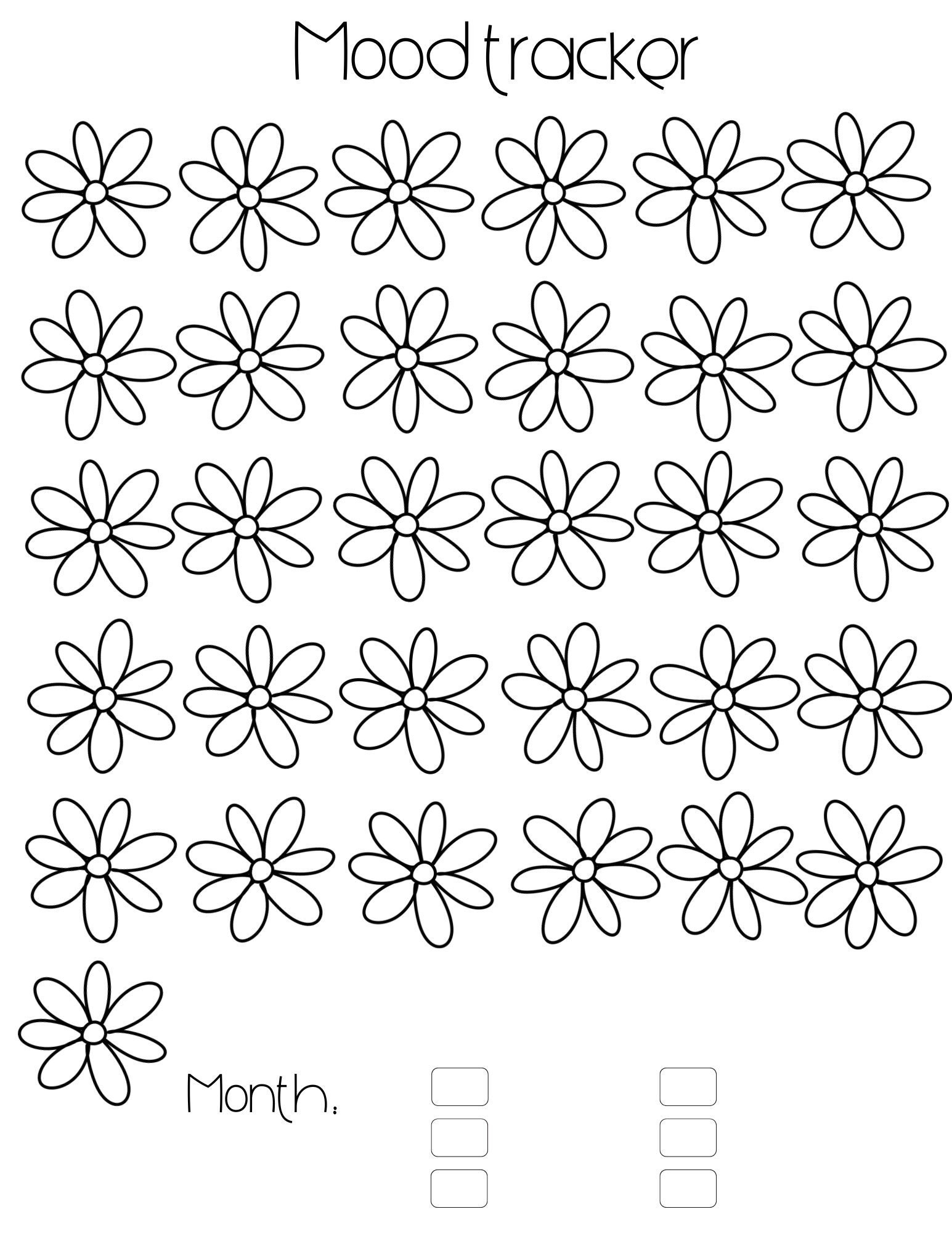 Digital Mood Tracker, Daily Mood Tracker, Monthly Mood Tracker - Etsy