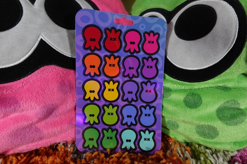 Splatoon 3 Octo Locker Sticker Sheets - Etsy