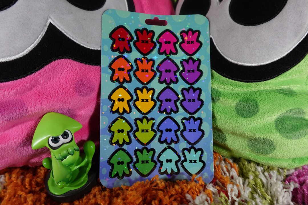 Splatoon 3 Squid Locker Sticker Sheets - Etsy
