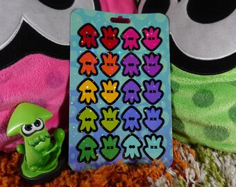 Splatoon 3 Eyes Locker Sticker Sheets - Etsy