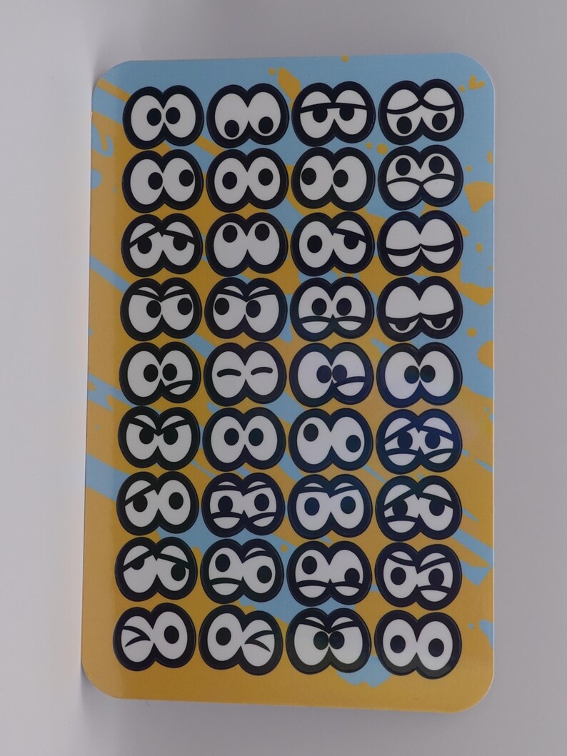 Splatoon 3 Eyes Locker Sticker Sheets - Etsy