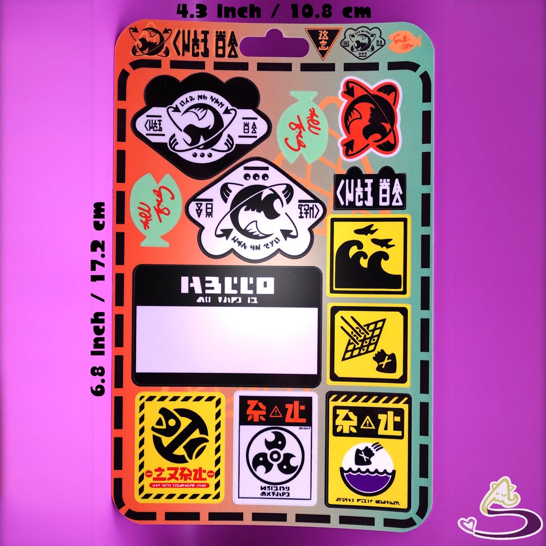 Splatoon 3 Grizzco Onboarding Sticker Sheet - Etsy
