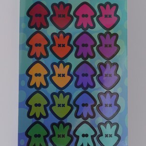 Splatoon 3 Squid Locker Sticker Sheets - Etsy