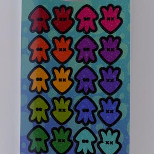 Splatoon 3 Squid Locker Sticker Sheets - Etsy