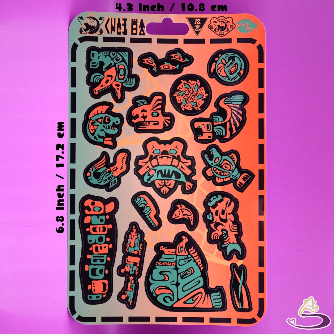 Splatoon 3 Grizzco Salmon Graffiti Sticker Sheet - Etsy