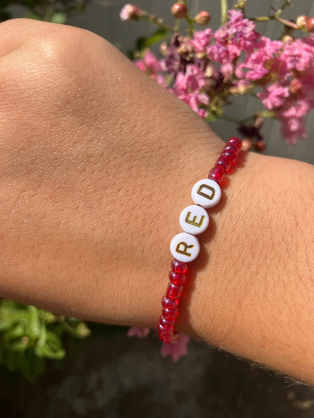 Taylor Swift, Red Seed Bead Bracelet, Great to Wear Wherever You Go! - Etsy