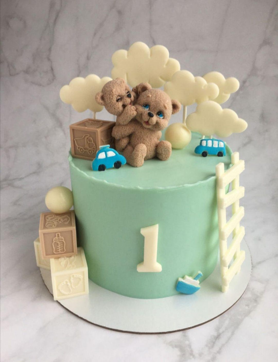 Baby Bear Cake Topper for Birthday Cake Decoration | Chocolate Figures ...