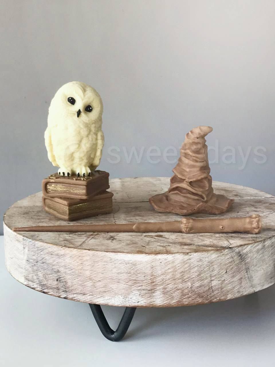 Chocolate Wizard Sorting Hat Potter Decoration Cake Topper Happy ...