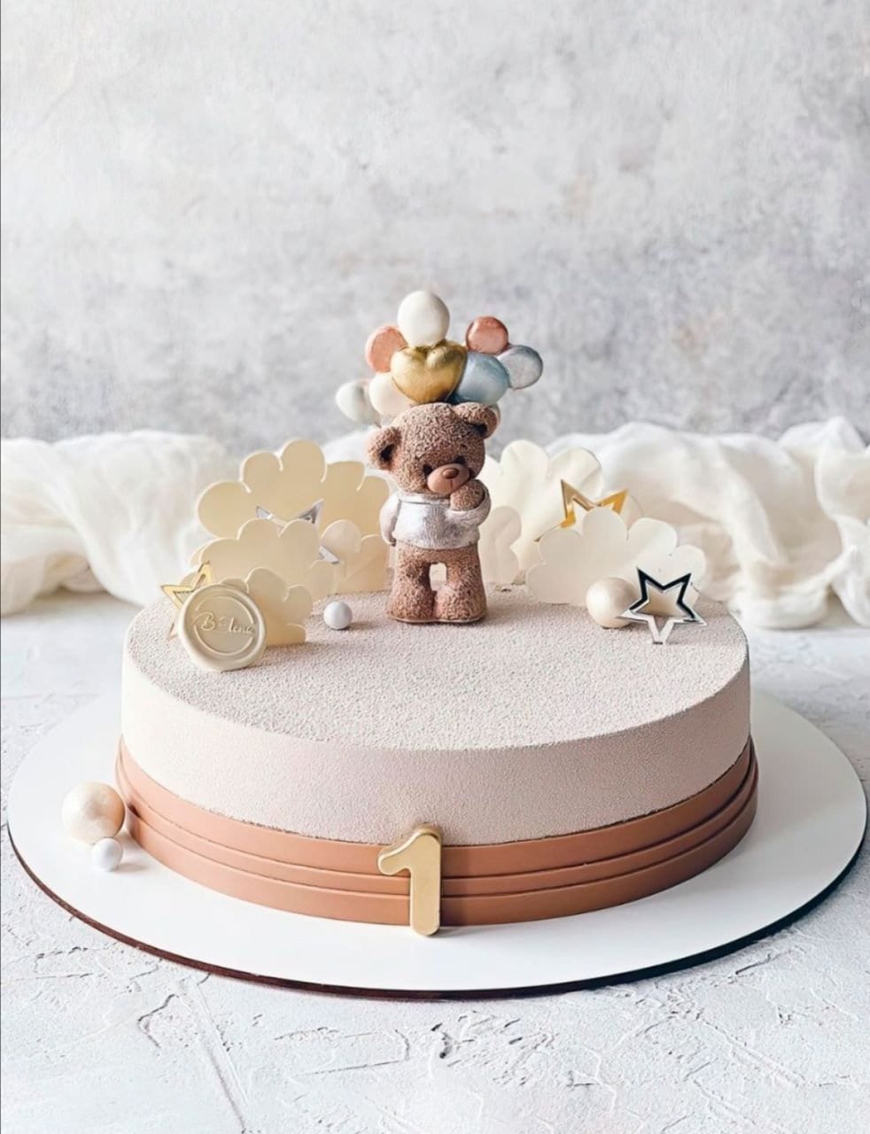 Bear Cake Topper Chocolate Cake Topper Teddy Bear Cake Decoration Baby ...