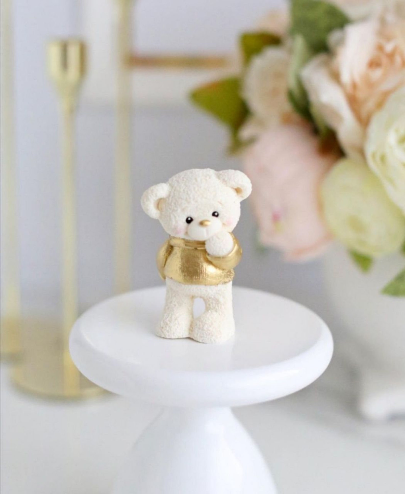 Bear Cake Topper Chocolate Cake Topper Teddy Bear Cake Decoration Baby ...