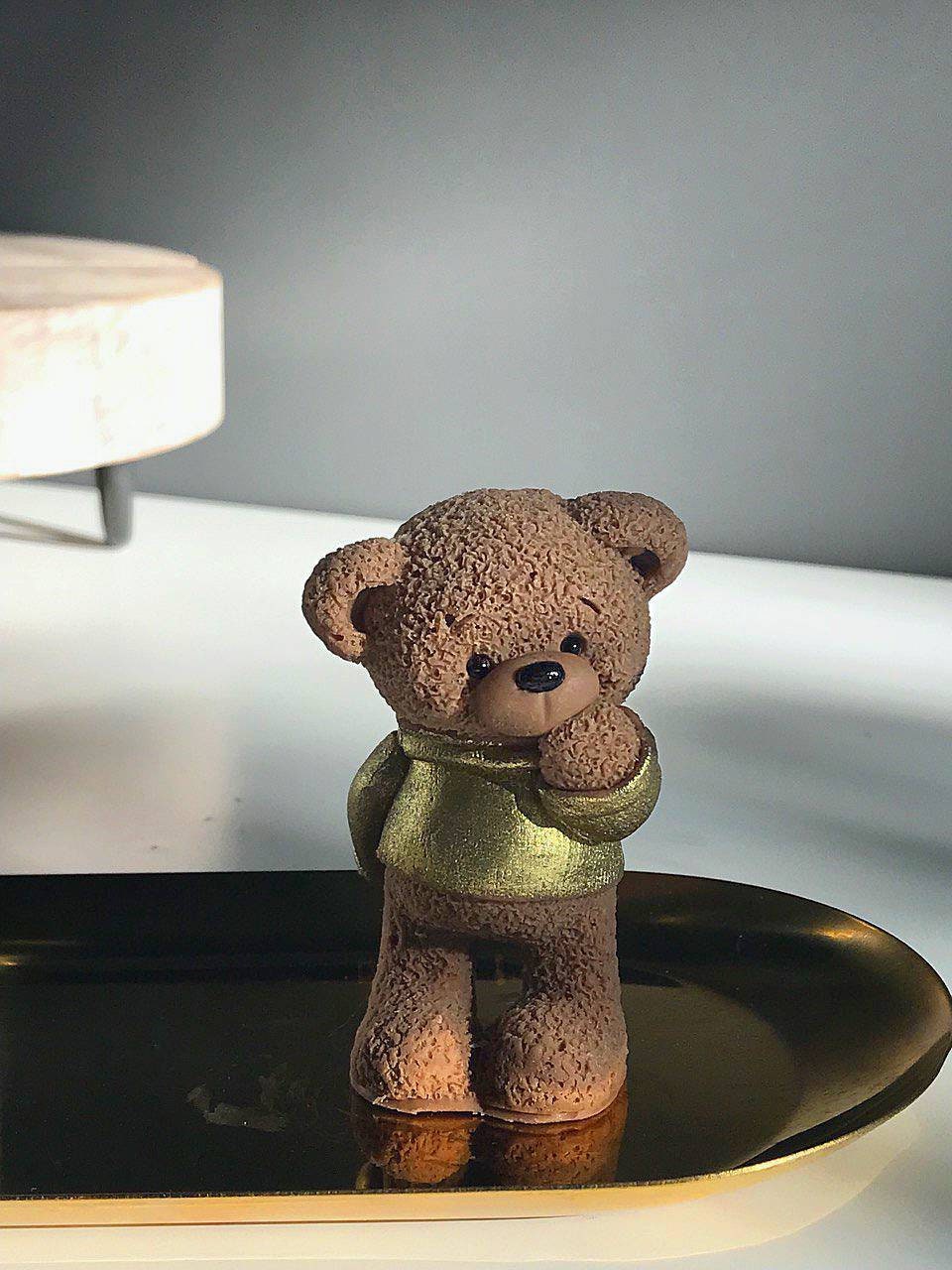 Bear Cake Topper Chocolate Cake Topper Teddy Bear Cake Decoration Baby ...