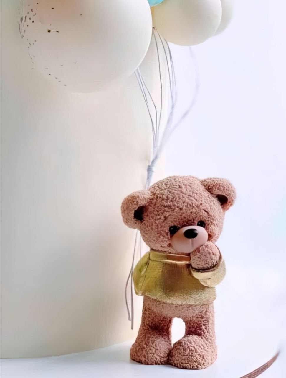 Bear Cake Topper Chocolate Cake Topper Teddy Bear Cake Decoration Baby ...