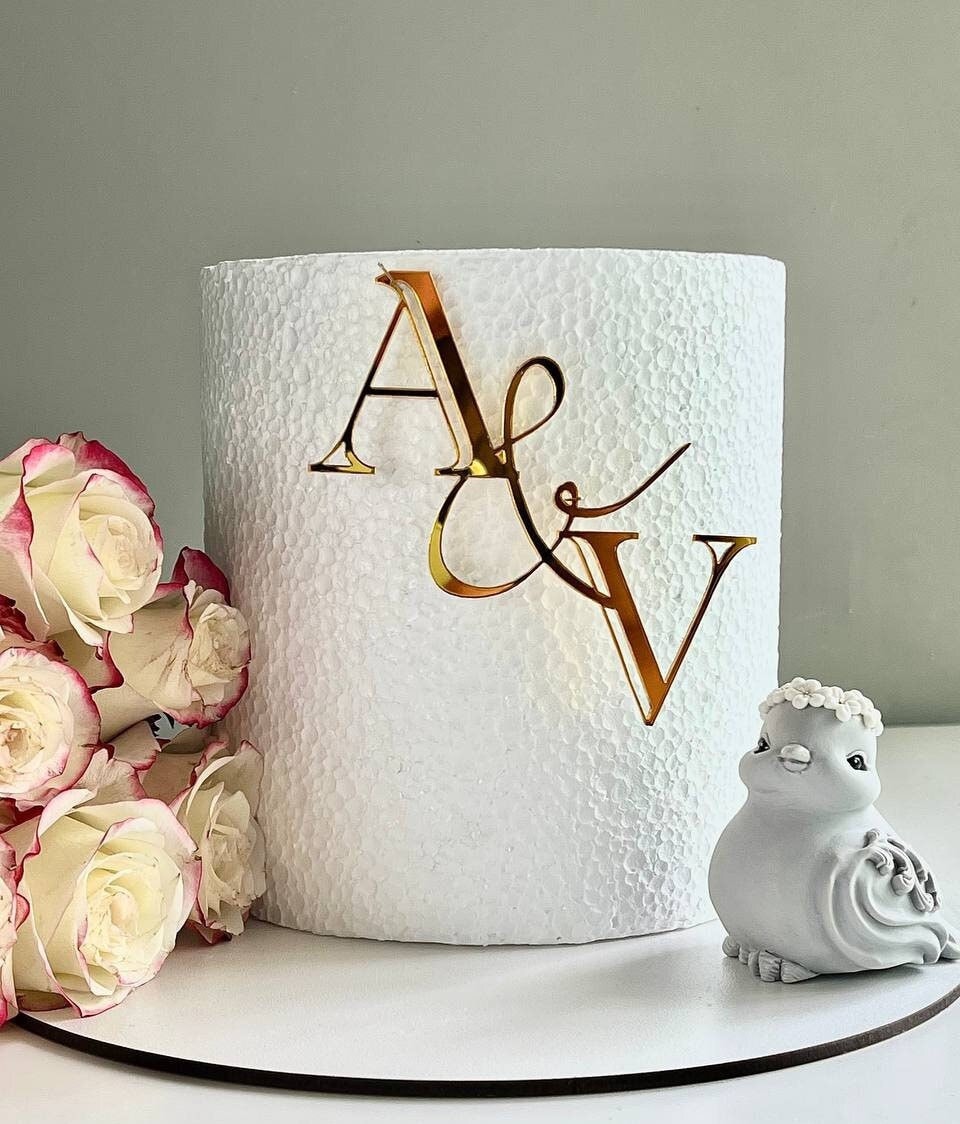 Wedding Cake Letters Custom Acrylic Charm Wedding Custom Cake Topper ...