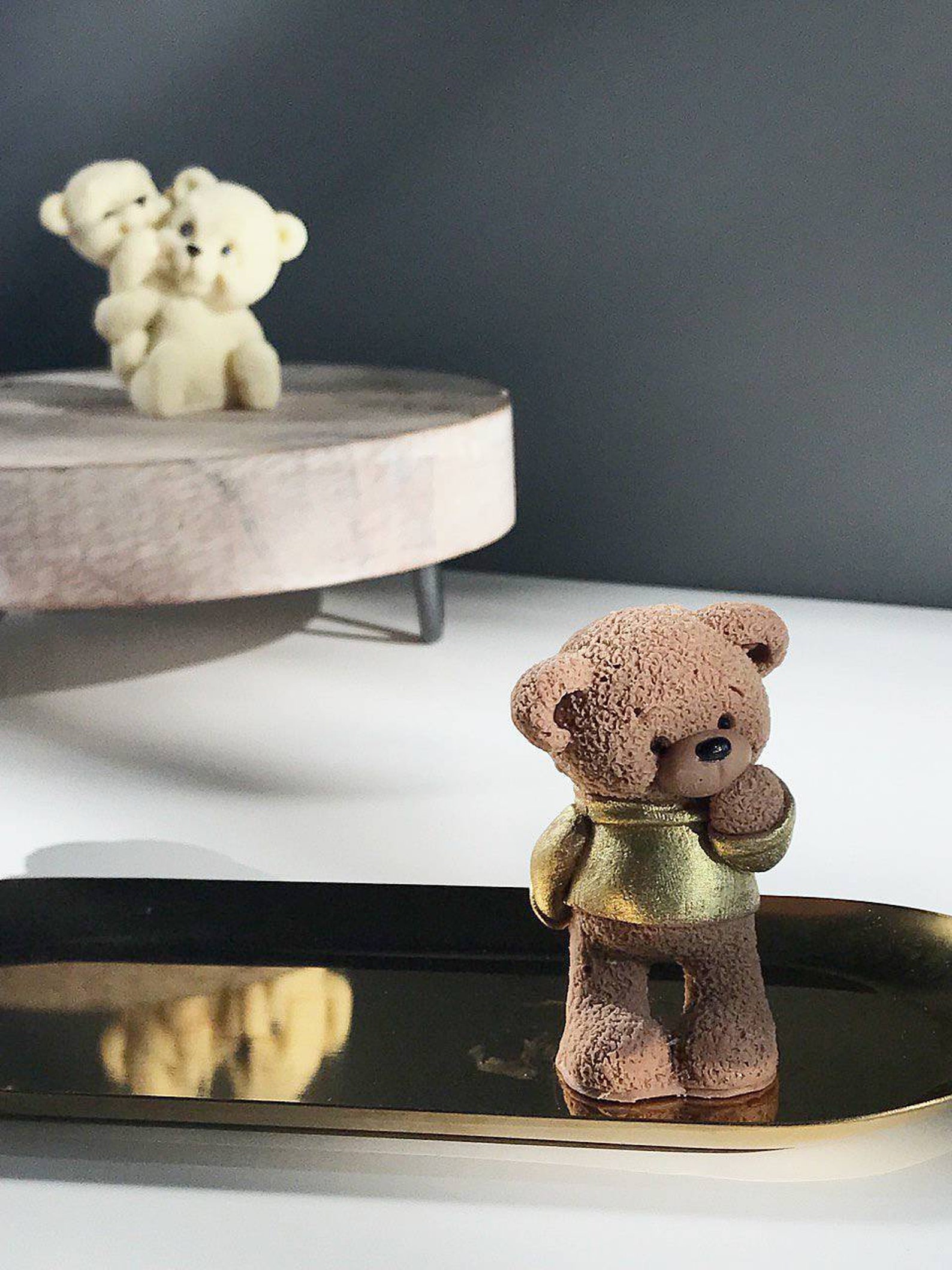 Bear Cake Topper Chocolate Cake Topper Teddy Bear Cake Decoration Baby ...