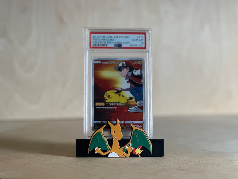 Charizard - Fully Adjustable Trading Card Display Stand - Etsy