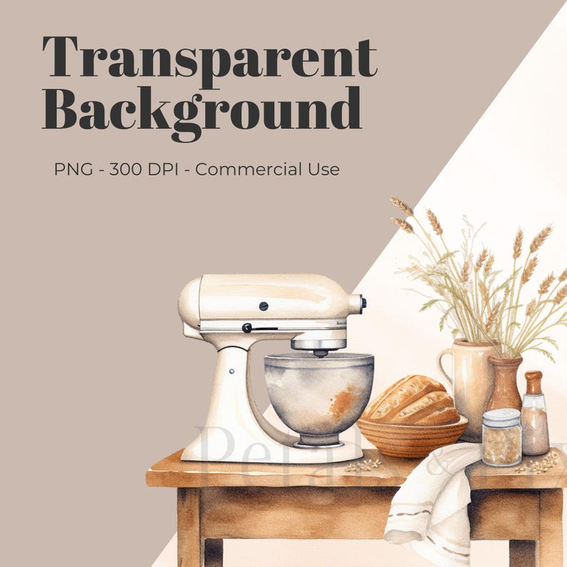 Sourdough Bread Clipart, Watercolor Clipart, Bread Baking, Starter ...