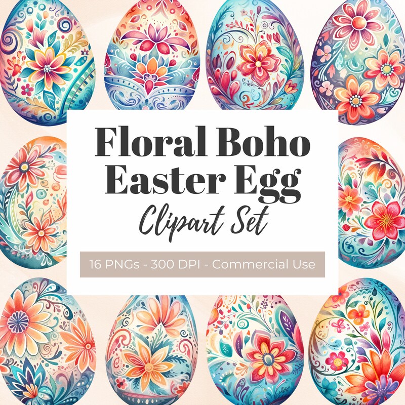Easter Egg Clipart - Etsy