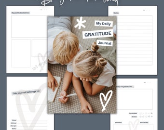 Gratitude Worksheets for Kids, Gratitude Journal - Etsy