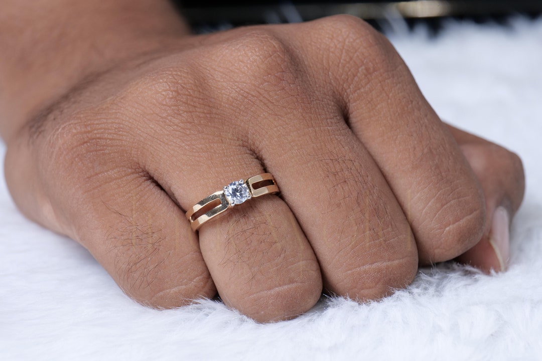 Venus Ring, Aphrodite Eyes in Sterling Silver, Art Deco Diamond ...