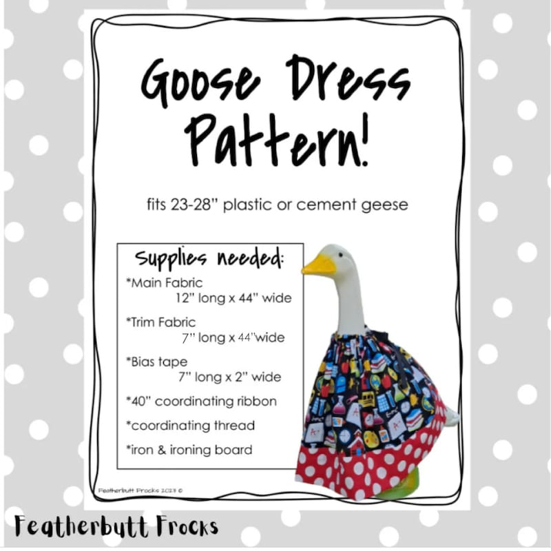 23 Goose Sewing Patterns - Etsy