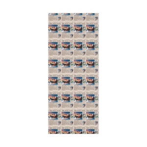 North Pole Newspaper Christmas Gift Wrap, Christmas Wrapping Paper ...