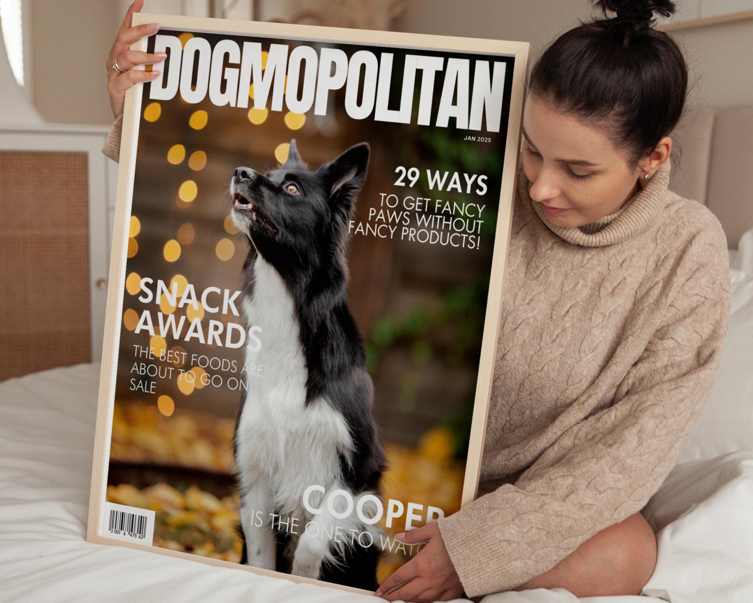 Pet Magazine Cover, Dog Magazine Cover, Personalized Pet Magazine Cover ...