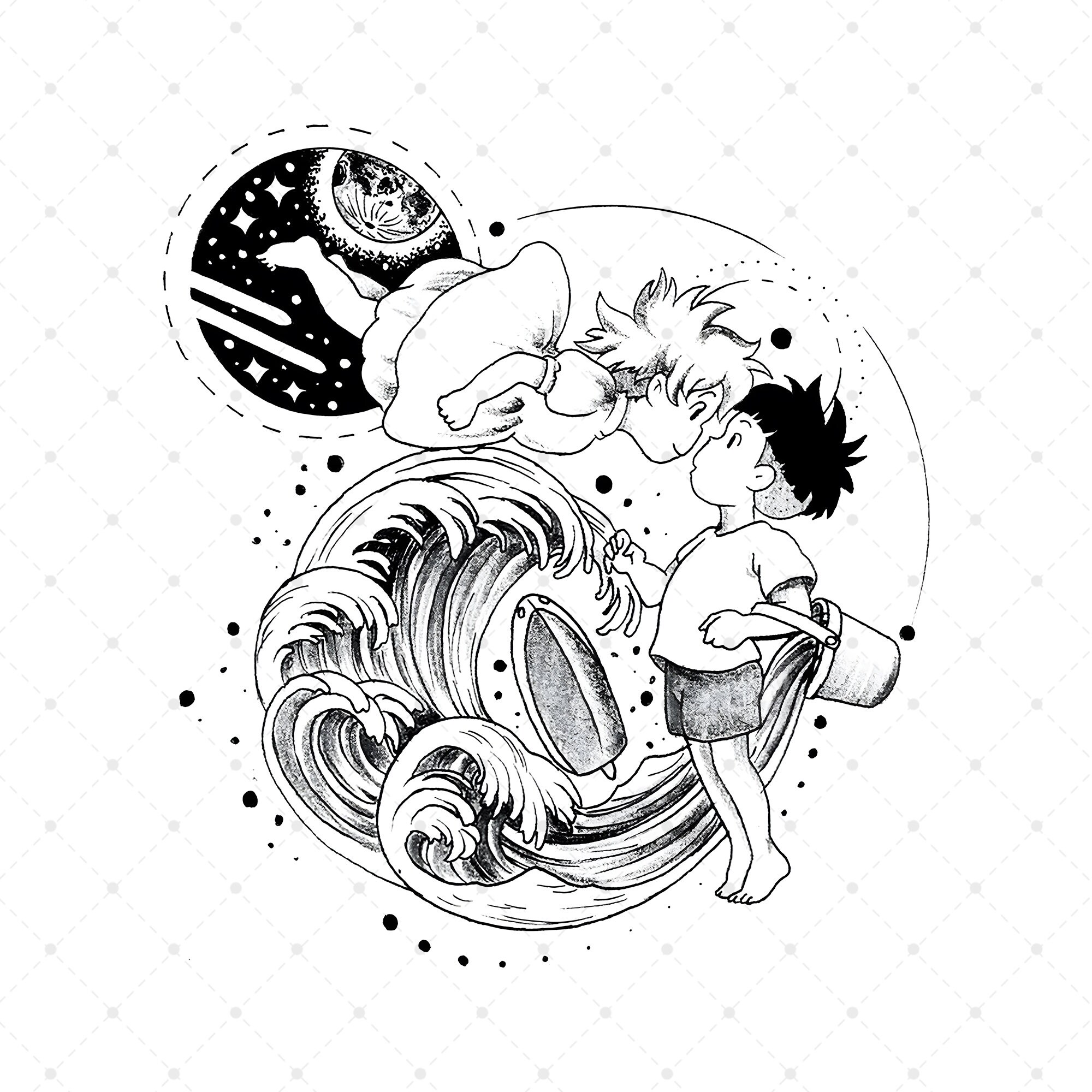 Ponyo and Sosuke Png Ponyo Png Funny Ponyo Png Studio - Etsy