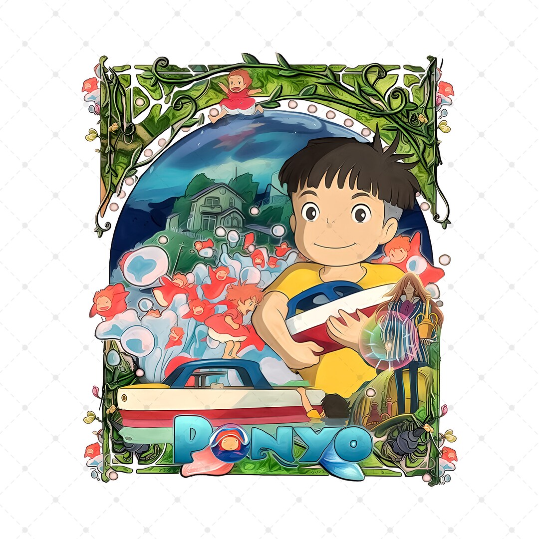 Ponyo and Sosuke Png Ponyo Png Funny Ponyo Png Studio - Etsy