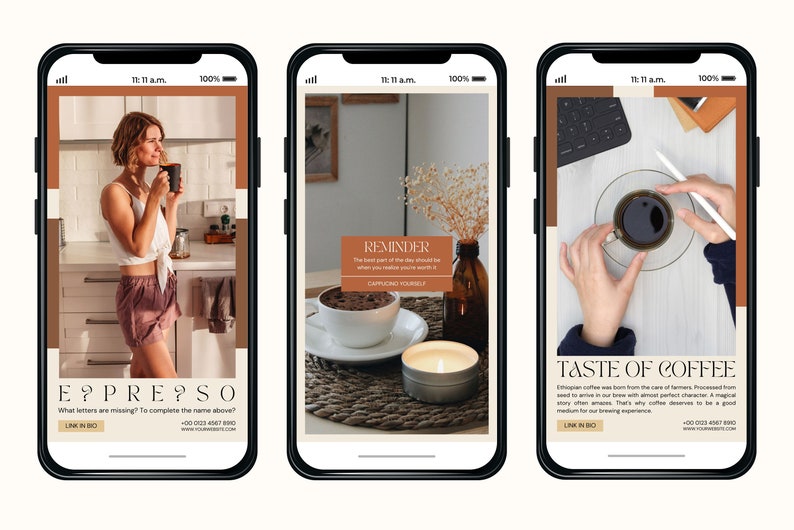 Coffee Canva, Coffee Social Media, Coffee Instagram, Coffee Feed ...