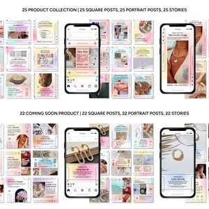 Jewelry Canva Template for Social Media, Jewelry Instagram Template ...