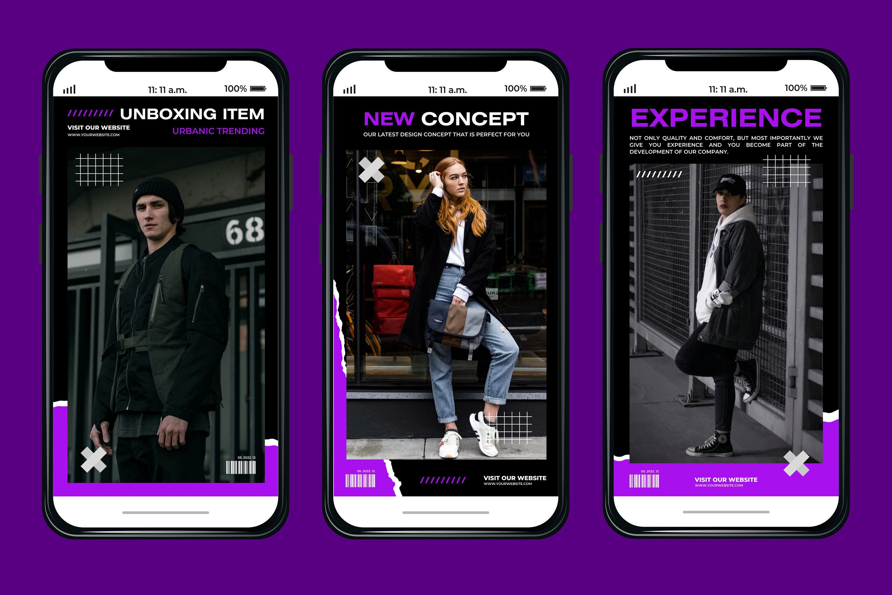 Fashion IG Templates for Canva Fashion Social Media Post - Etsy