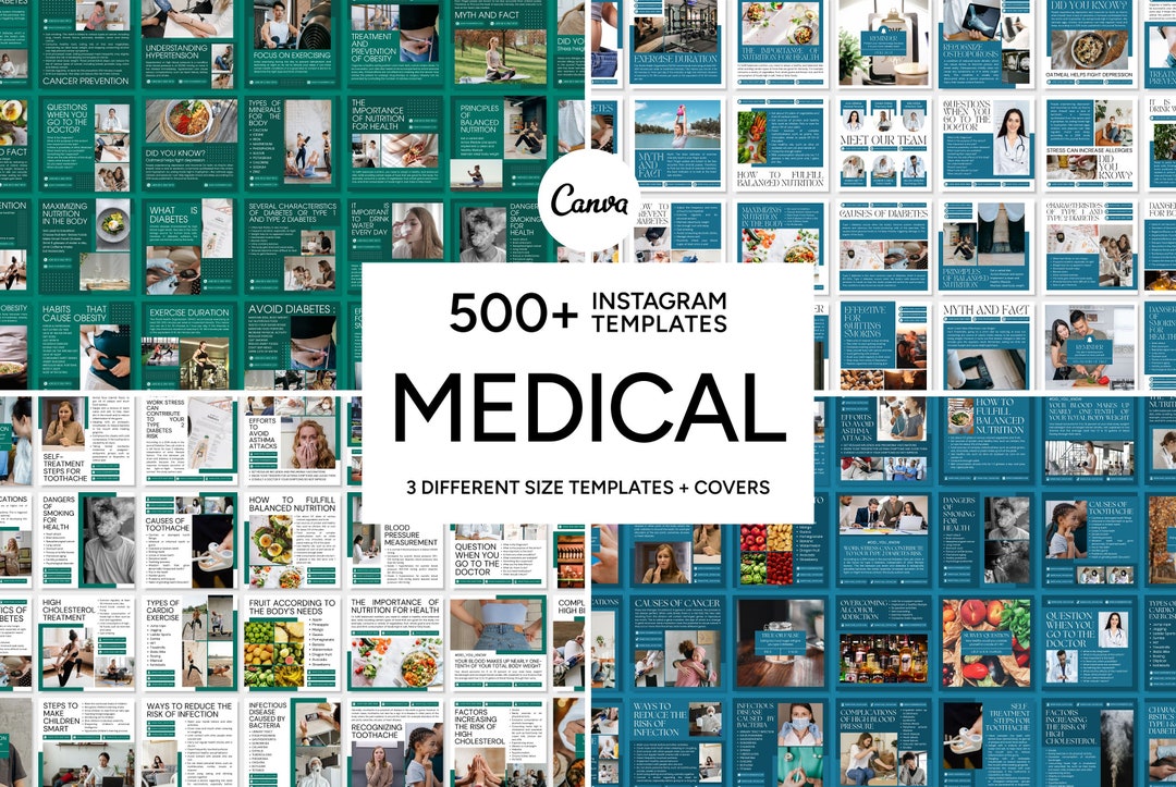 Medical Bundle, Medical Pack, Medical Templates, Medical Canva, Medical ...