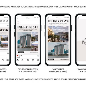 Travel Canva Template for Social Media, Travel Instagram Template ...