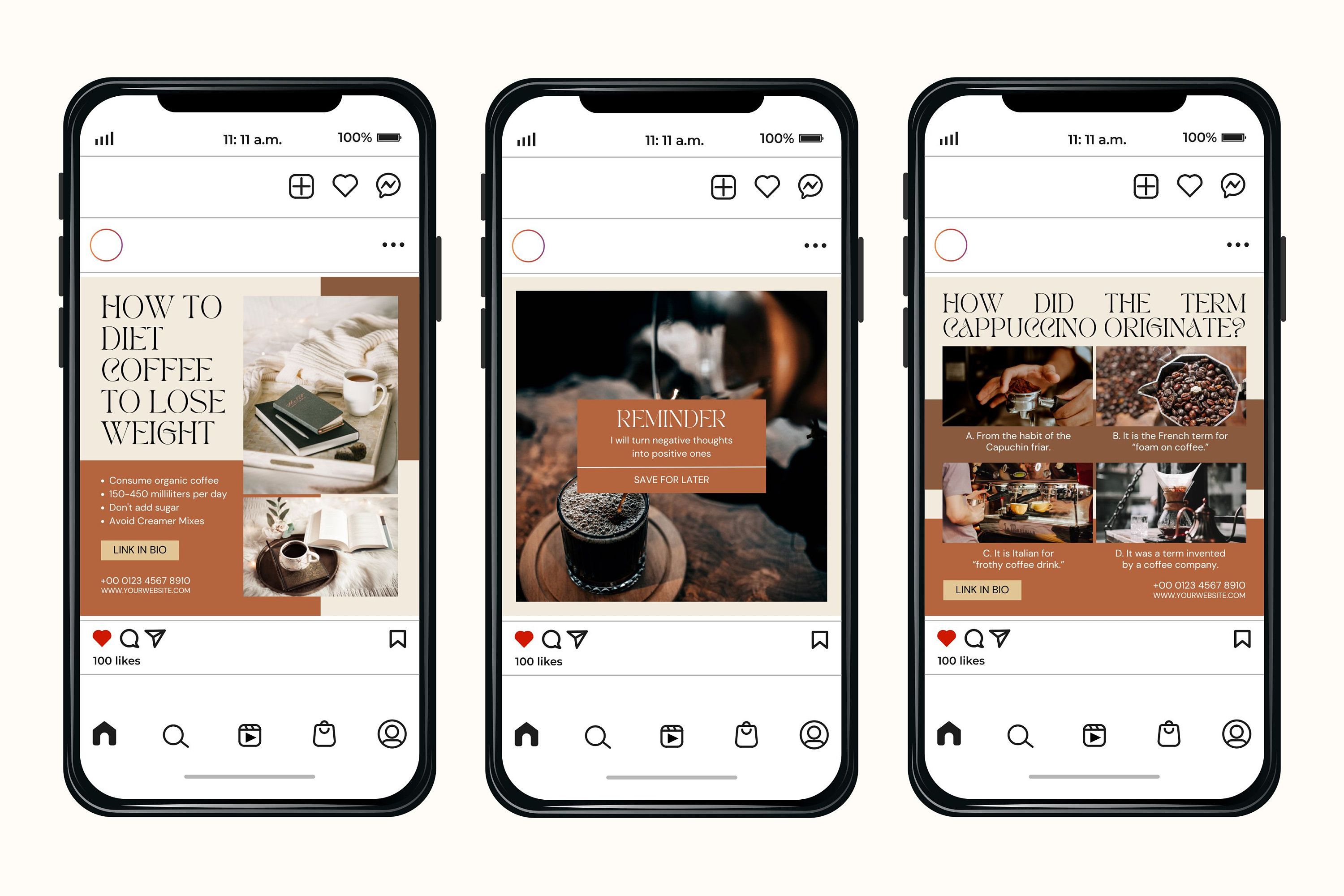 Coffee Canva, Coffee Social Media, Coffee Instagram, Coffee Feed ...
