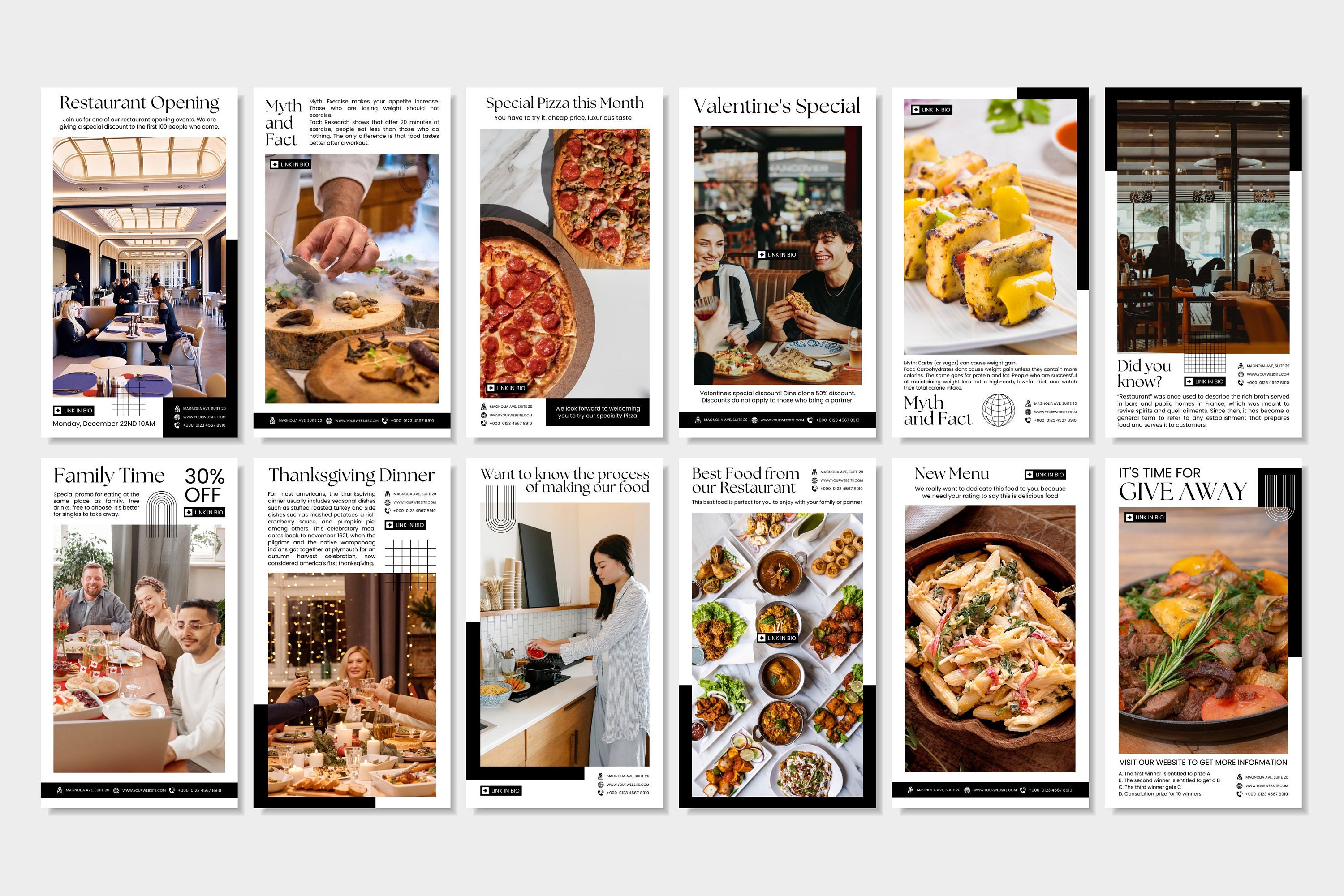 Restaurant Canva, Restaurant Social Media, Restaurant Instagram ...