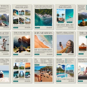 Travel Templates, Travel Canva, Travel Social Media, Travel Instagram ...