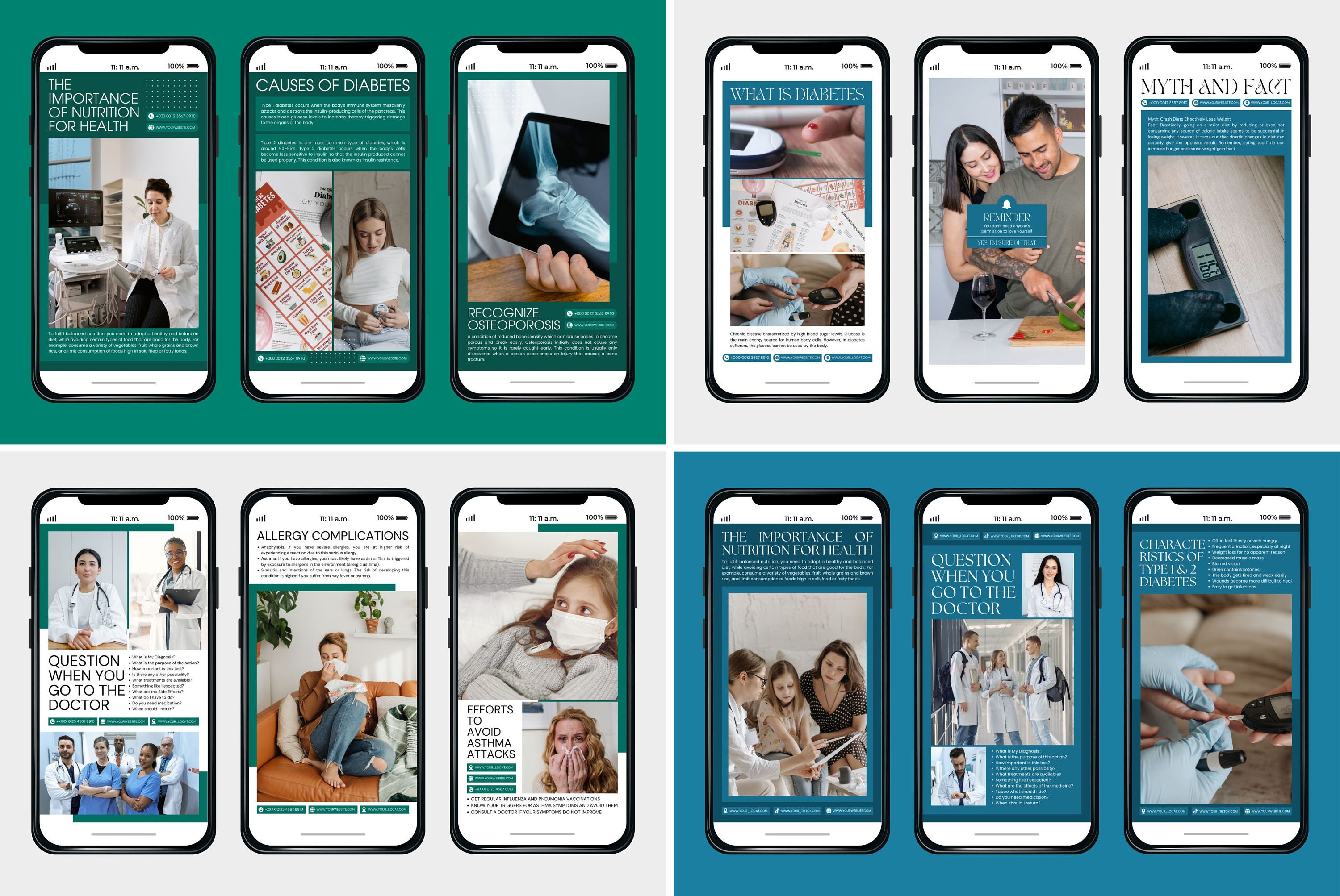 Medical Bundle, Medical Pack, Medical Templates, Medical Canva, Medical ...