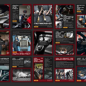 Mechanic Canva, Mechanic Social Media, Mechanic IG Templates, Mechanic ...