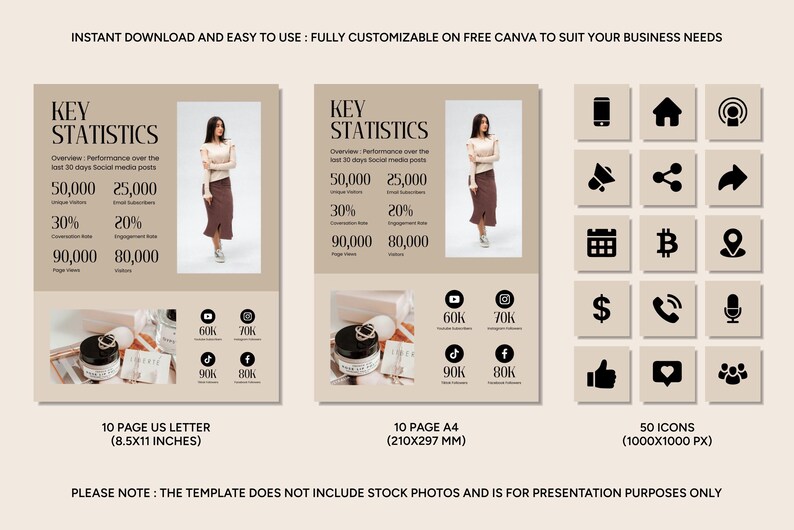 Aesthetic Canva Media Kit, Aesthetic Influencer, Aesthetic Blogger ...