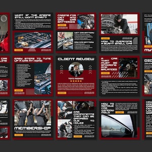 Mechanic Canva, Mechanic Social Media, Mechanic IG Templates, Mechanic ...