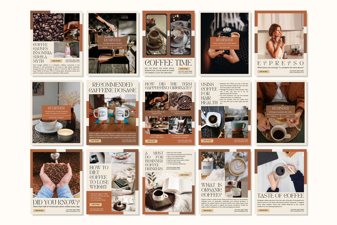 Coffee Canva, Coffee Social Media, Coffee Instagram, Coffee Feed ...