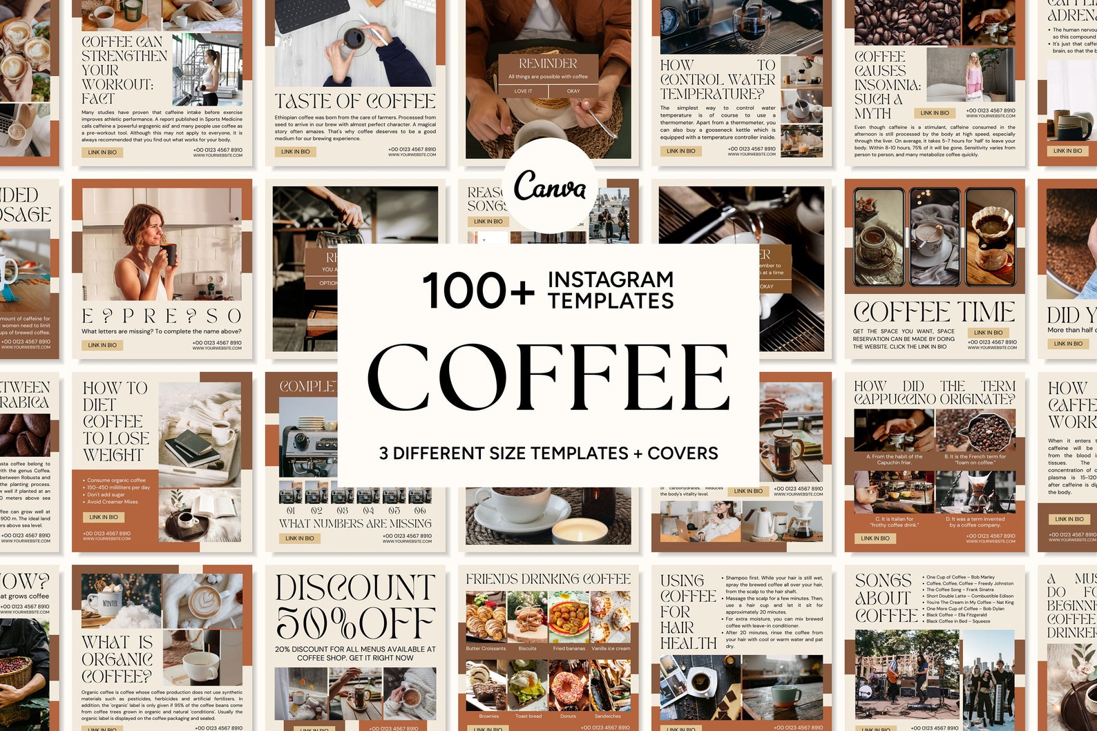 Coffee Canva, Coffee Social Media, Coffee Instagram, Coffee Feed ...