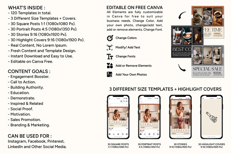 Coffee Canva, Coffee Social Media, Coffee Instagram, Coffee Feed ...