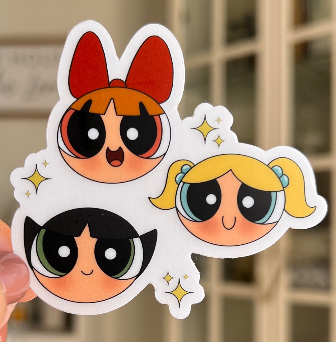 Powerpuff Girls, Bubbles,blossom,butercup,sticker,waterproof Sticker ...