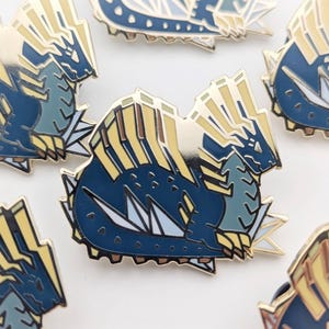 Monhun Wilds Enamel Pins - Etsy