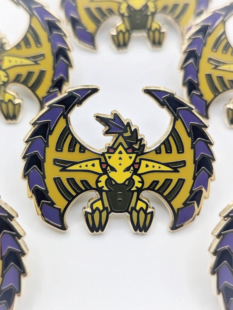 Monhun Wilds Enamel Pins - Etsy