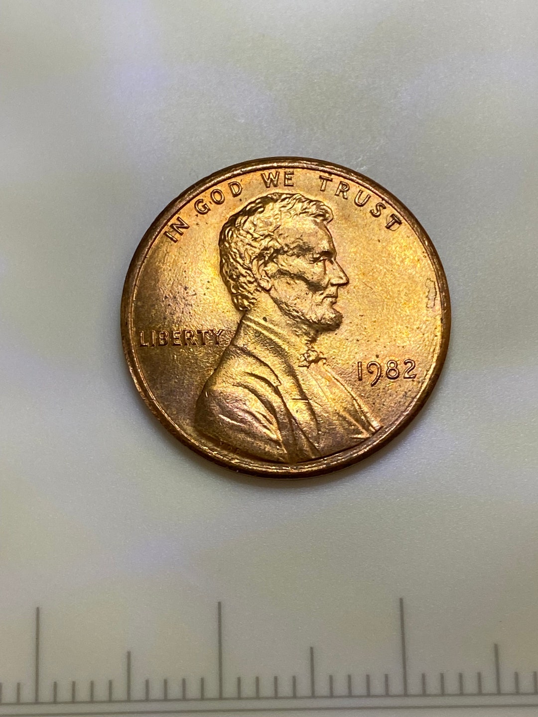 1982 Copper Plated Zinc Small Date US Penny - Etsy