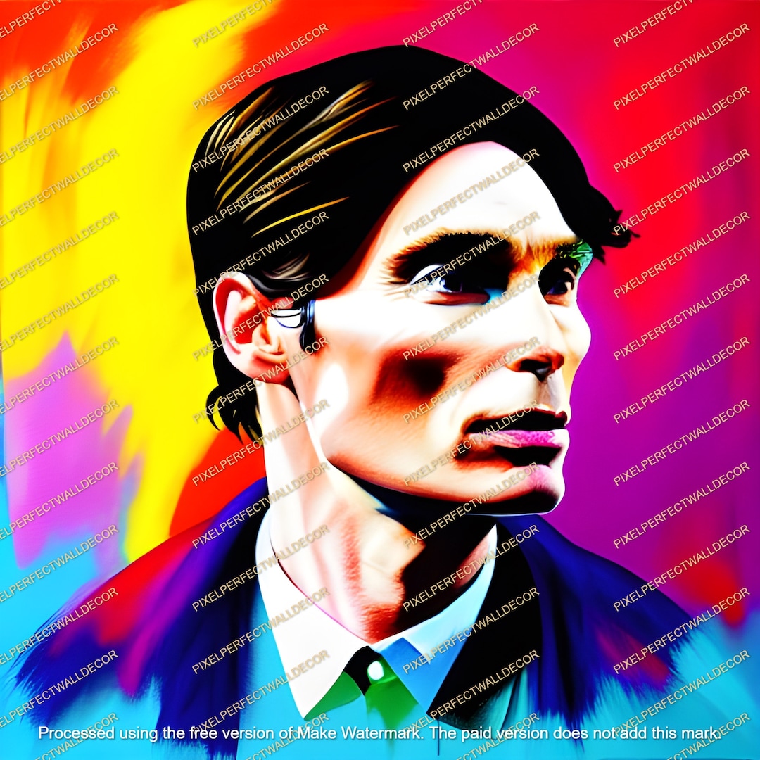 Cillian Murphy Portrait Digital Downloadable Art Print Wall - Etsy