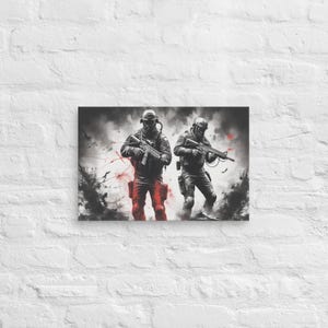 Call of Duty Inspired Calling Card Canvas Print - Etsy
